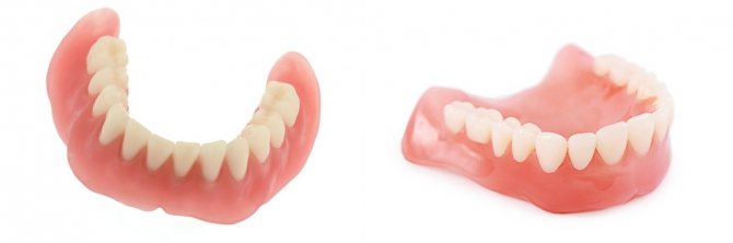 New generation removable dentures without palate in Moscow, price from ...